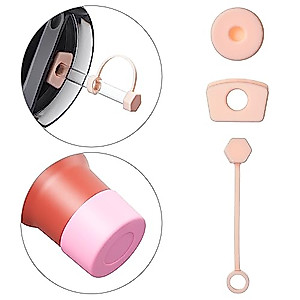 10 Pack Colorful Replacement Straws Compatible with Stanley 40oz Cup Tumbler, 4PCS Silicone Spill Proof Stoppers and Silicone Boot