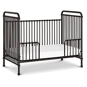 Namesake Abigail 3-in-1 Convertible Metal Crib in Vintage Iron, Greenguard Gold Certified