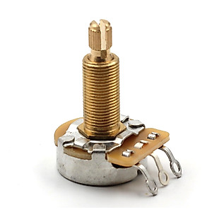 Set of 4 (4X) CTS Custom 450S 525K LONG Split Shaft Audio Taper Potentiometers - 450G