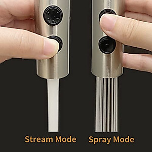 Kitchen Sink Faucet Sprayer Head, 2 Functions Sprayer Attachment for Faucet,Pull Down Faucet Head Replacement Part, G 1/2 Pull Out Spray Head for Kitchen Faucet Tap Sprayer Spout