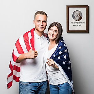 Never Discourage Anyone - Plato Quotes Wall Art Poster, This Motivational Wall Decor Is An Ideal Inspirational Art For Home Decor, Bedroom Decor, or Man Cave Room Decor Aesthetic, Unframed - 8x10