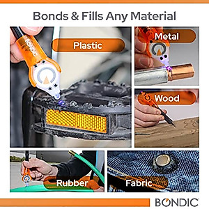 Bondic GO UV Glue Kit with Light, Super Glue, Liquid Plastic Welding Kit, (3ml) Adhesive Epoxy UV Glue, Bonds & Cures Instantly, Non-Toxic UV Resin Glue, Heat-Resistant & Waterproof, 2PK