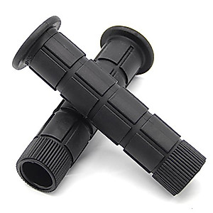 Coolrunner Bicycle Handle Bar Mushroom Grips BMX for Boys and Girls Bikes (Black)…