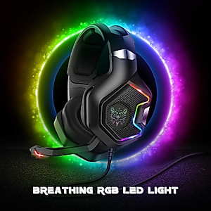 EUARNE Gaming Headset for PS5, PS4, Xbox Series X|S & Xbox, PC Gaming Headphone with 7.1 Surround Sound, Noise Canceling Mic- for PlayStation 5, Mac