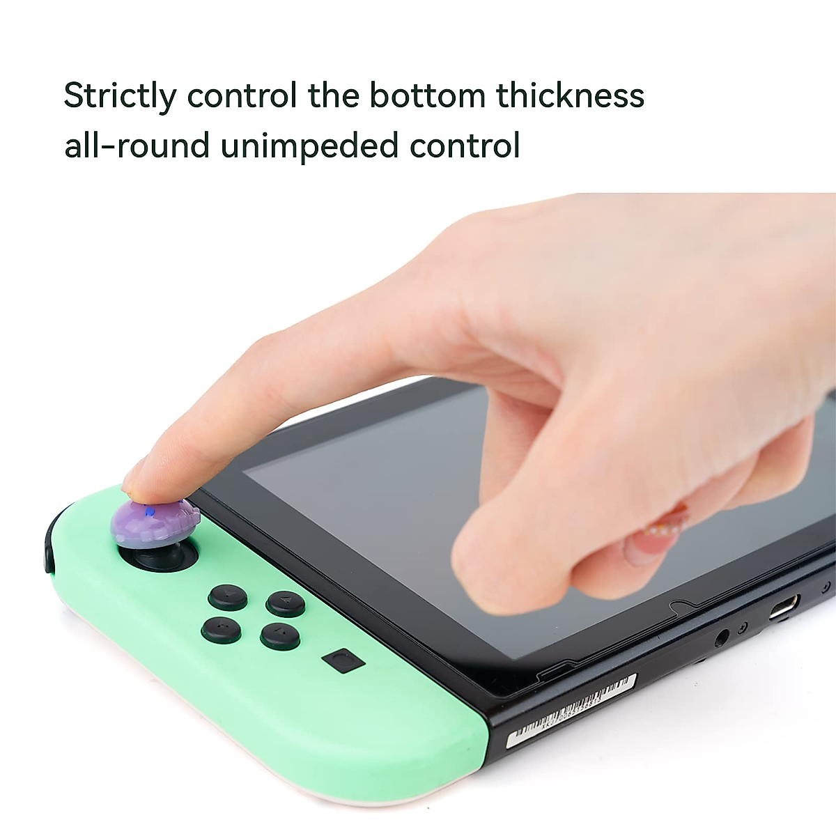 GeekShare Halloween Cute Luminous Silicone Joycon Thumb Grip Caps, Joystick Cover Compatible with Nintendo Switch/OLED/Switch Lite, 4PCS