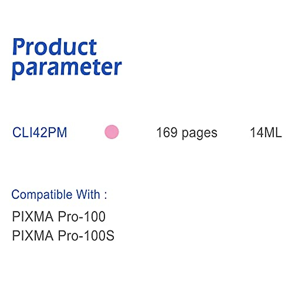 EASYPRINT Compatible Ink Cartridge Replacement for Canon 42 CLI-42 CLI42 for PIXMA Pro-100 Pro-100S Printer, (6 Photo Magenta, 6 Pack)