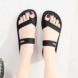 ZHOUXINGB Sneakers for Women, Strappy Sandals for Women Chunky Heel Indoor Sandals Size 7 Sneakers Arch Support Shoes Black Heels Heels Cute Womens Sandals Size 11