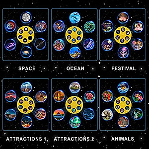 Star Projector, Galaxy Projector for Bedroom, Night Light Projector for Kids Adults Gaming Room, Ceiling, Room Decor (Blue)