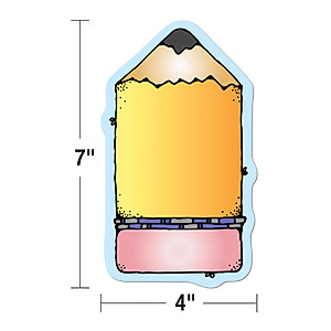 Carson Dellosa Chunky Pencils Cutouts, 36 Pencil Cutouts for Bulletin Board and Classroom Décor, Classroom Cut-Outs for Back to School, Bulletin Board Cutouts, Classroom Cutouts
