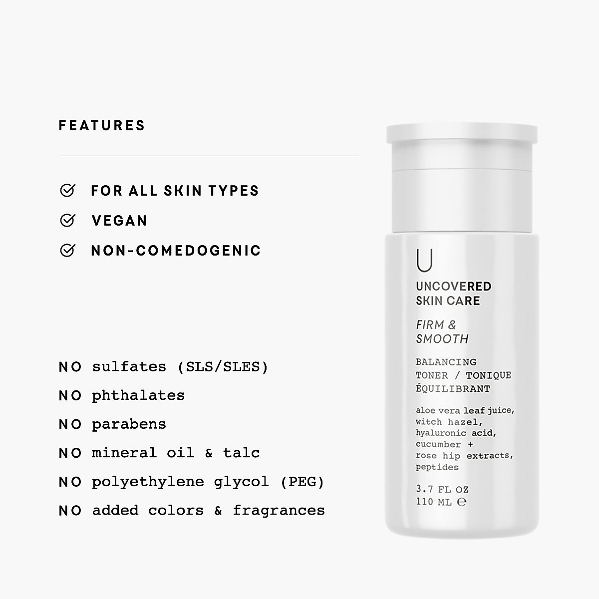 Uncovered Soothe & Protect Balancing Facial Toner