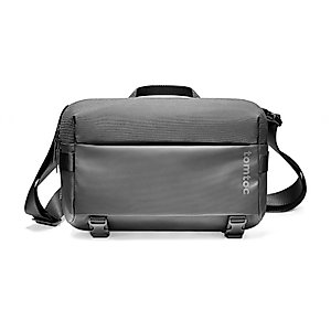 tomtoc Laptop Messenger Shoulder Bag for 13 inch iPad Pro/Air, 13 inch MacBook Pro/Air, Minimalist Chest Crossbody Bag, Water-resistant Everyday Carry Pack for Business, Travel, Work