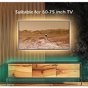 EDIYSUNG LED Lights for TV 15 ft, LED Strip Lights for 65-75 inch TV Backlight