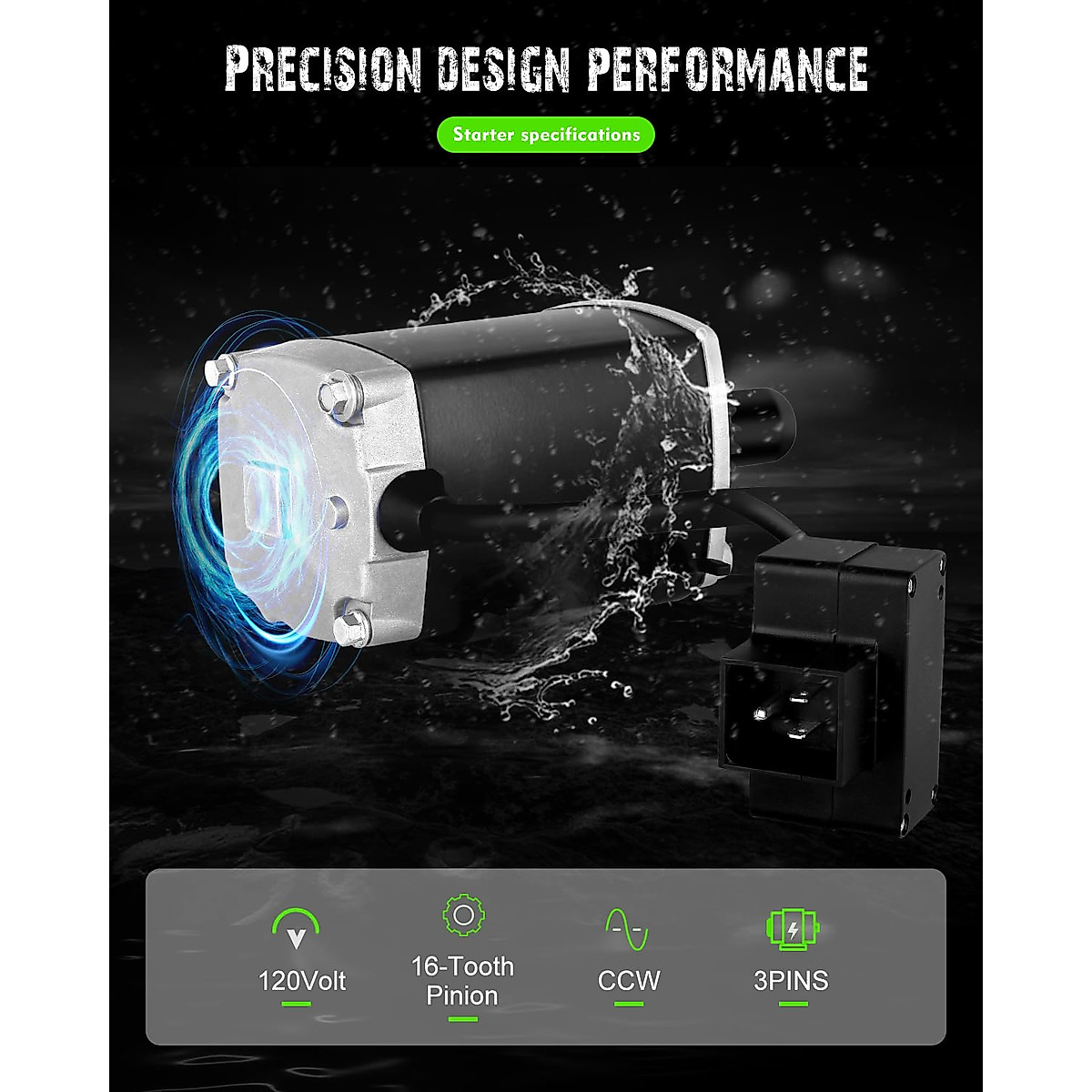 SCITOO Tecumseh Starter 33329, 33329C, 33329D, 33329E, 37000 for Snowblower and Snow Thrower 5898N