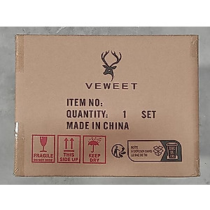 VEWEET, Series Fiona, 30-Piece Dinnerware Sets for 6, White Dishes Set with Black and Gray Stripes, Porcelain Dinner Set Including Dessert Plates, Soup Plates, Dinner Plates, Cups & Saucers