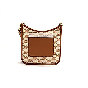 Michael Kors Briley Small Messenger Crossbody Bag Purse Handbag (LUGGAGE MULTI)