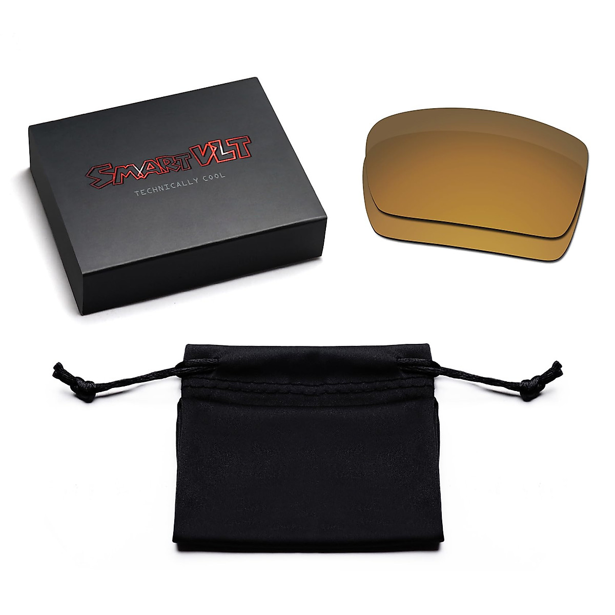 SmartVLT Set of 5 Men's Replacement Lenses for Oakley Flak 2.0 XL OO9188 Sunglass Combo Pack S02