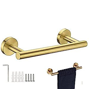 Towel Shelf Multi-Function Towel Rack Wall Mounted Bath Towel Rail Barwith Storage Shelf Stainless Steel Towel Holder for Bathroom Kitchen (Size : 15.7inch(40cm))
