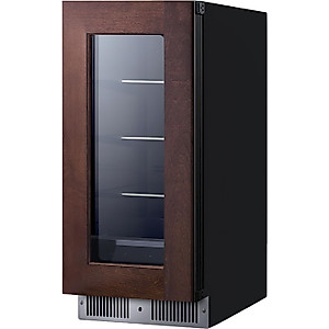 Summit 15” Built-In Beverage Center, Shallow 18” Depth Refrigerator, Commercially Approved, Panel Ready* - SDHG1533PNR (*Panel not Included)
