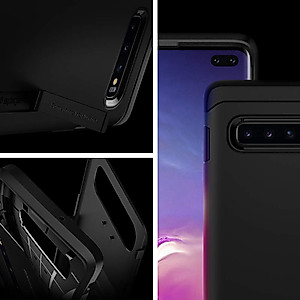 Spigen Tough Armor Designed for Samsung Galaxy S10 Plus Case (2019) - Black