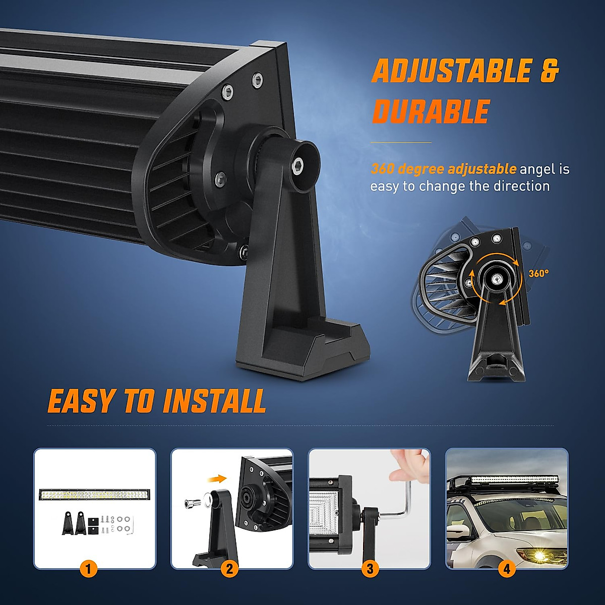 Nilight - 18017C-A LED Light Bar 32Inch 378W Triple Row 37800LM Flood Spot Combo LED Bar Driving Lights Super Bright LED Off Road Lights for Trucks Trucks Jeep UTV ATV Boat,2 Years Warranty