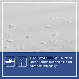 Sealy Butterfly 2-Stage Waterproof Baby Crib & Toddler Mattress - CERTIPUR-US Certified Foam - Made in USA, 52"x28"