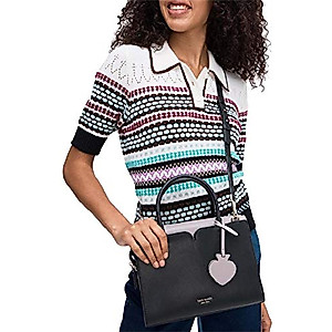 kate spade new york Spencer Medium Leather Satchel (Black)