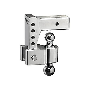 Fastway Flash 42-00-2625 E Series HD Adjustable Aluminum Ball Mount with 6 Inch Drop, 2.5 Inch Shank, and Chrome Plated Balls