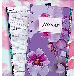 Filofax Personal Floral Illustrated 2020 Diary Refill Pack