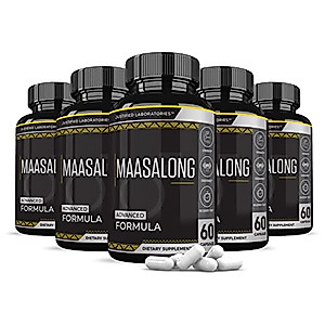 (5 Pack) Maasalong All Natural Advanced Men's Health Masalong Formula 300 Capsules