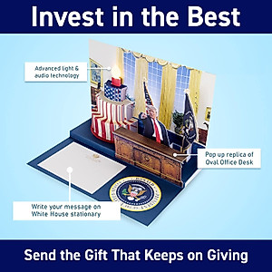 Donald Pop Up Birthday Card with Light & Sound – Funny Birth Day Card for Men and Women, Mom & Dad Card Says Happy Birthday in Trump's REAL Voice, Best Birthday Card for Husband or Wife, Trump Card