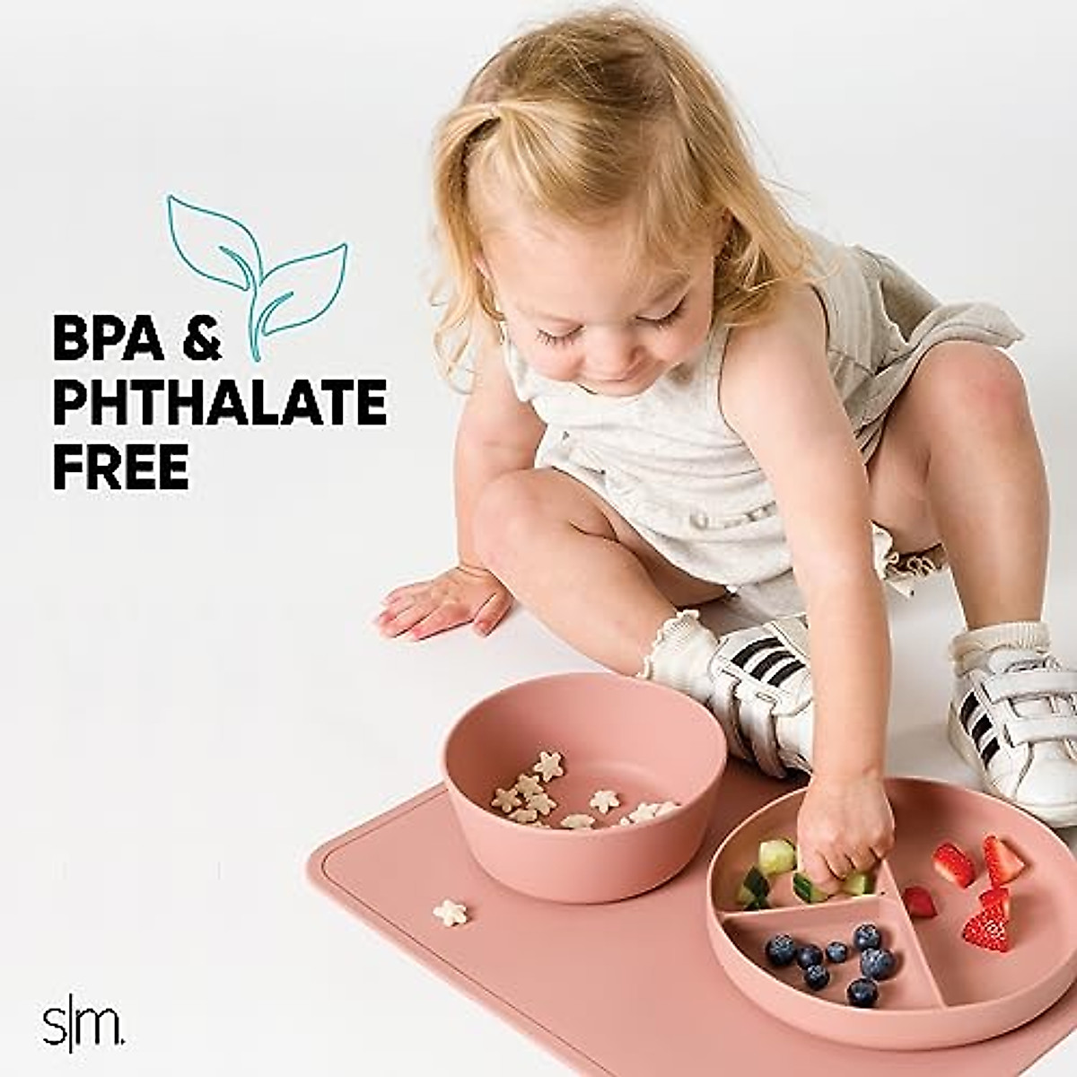 Simple Modern Disney Silicone Bowl for Baby, Toddler | Feeding Supplies Baby Food Bowls Dinnerware Dishes for Kids | Microwave Safe | Bennett Collection | Princess Rainbows