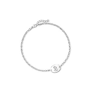Ross-Simons Single-Initial - Sterling Silver Anklet. 9 inches