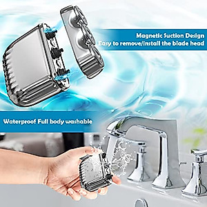 Mini Portable Travel Shaver for Men - Pocket Size Small USB Type C Electric Razor Wet & Dry, Face Washable Professional Shaving, Mens Rechargeable Cordless Waterproof Compact Shave