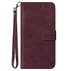 Flip Case Cover Wallet Case Compatible with Infinix Hot 10 Lite-Smart 5-X657,Premium PU Leather Adjustable Cross-Body Strap with Card Holder Flip Protective Cover [Kickstand Feature] [Wrist Strap] Pho