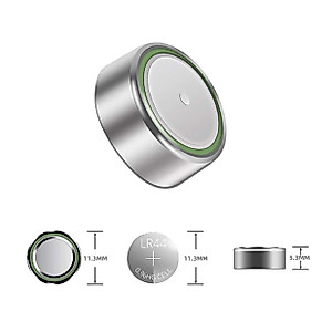 Cotchear 20Pcs AG13 LR44 357A S76E G13 Alkailine Button Cell Battery Batteries1.5V Button Coin Batteries