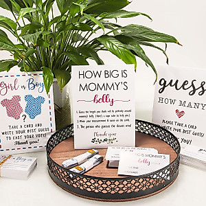 Eilcoly How Big Is Mommy's Belly Guess Game, Guessing Game for Baby Shower Party, How Big is Mommy's Belly Baby Shower Games, DMC0 D-01-C 0