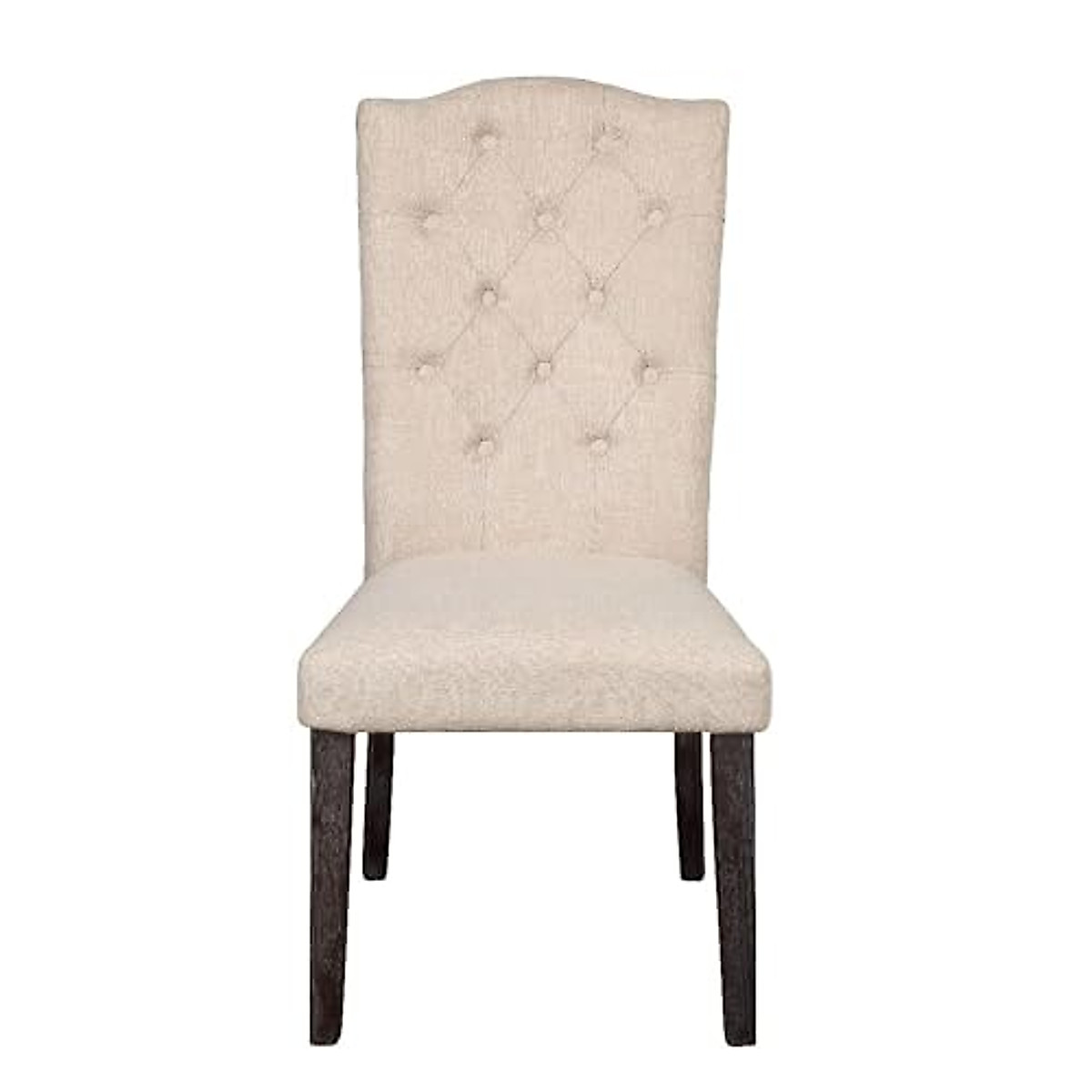 Wycian Chair Cushion Seat, Boho High Chair 2PCS Upholstered Espresso Seat Height 19" Living Room Bedroom Dining Rooms Garden