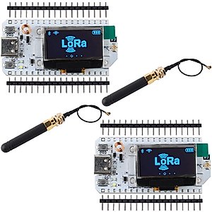 915MHz ESP32 LoRa OLED Development Board V3 SX1262 Type-C + LoRa Antenna for Arduino LoraWan IOT Internet of Thing (Pack of 2), not Compatible with LoRa V2