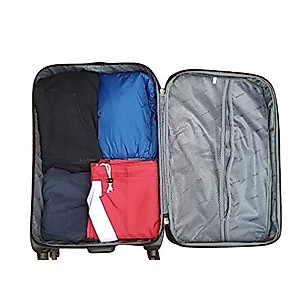 Heavy Duty 22" x 28" Nylon Laundry Bag - Machine Washable with Barrel Lock Closure and Twin Shoulder Straps (Red, Set of 2) (SKU N009)