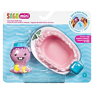 Sago Mini, Dennis’ Bathtub Squirter & Boat Floatie, Bpa & Mold Free Easy Clean Bath Toys, for Ages 1 & Up, Multicolor