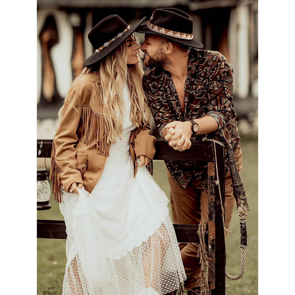 Zeyune 10 Pcs Cowboy Hat Bands Ethnic Western Hat Belts Rural Cowgirl Turquoise Hatbands Beaded Cowboy Hat (Novelty Style)