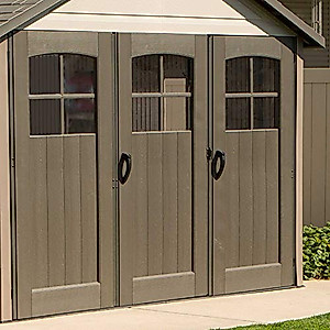 Lifetime 60236 11 x 18.5 Ft. Outdoor Storage Shed, 11 x 18.5, Desert Sand