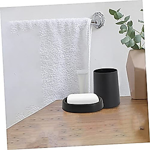 Zerodeko 3 Sets Bathroom Set Soap Dish Tumbler Rinsing Cup Bath Accessories Makeup Accessories Makeup Tray Makeup Stuff Simple Bathroom Wash Accessories Dressing Table 4 Piece Set Plastic