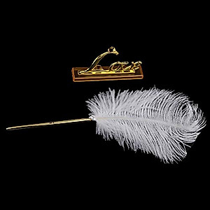 ifundom Love Holder, Pen Signing Pen with Metal Love Holder for Wedding Color Gold (Gold)