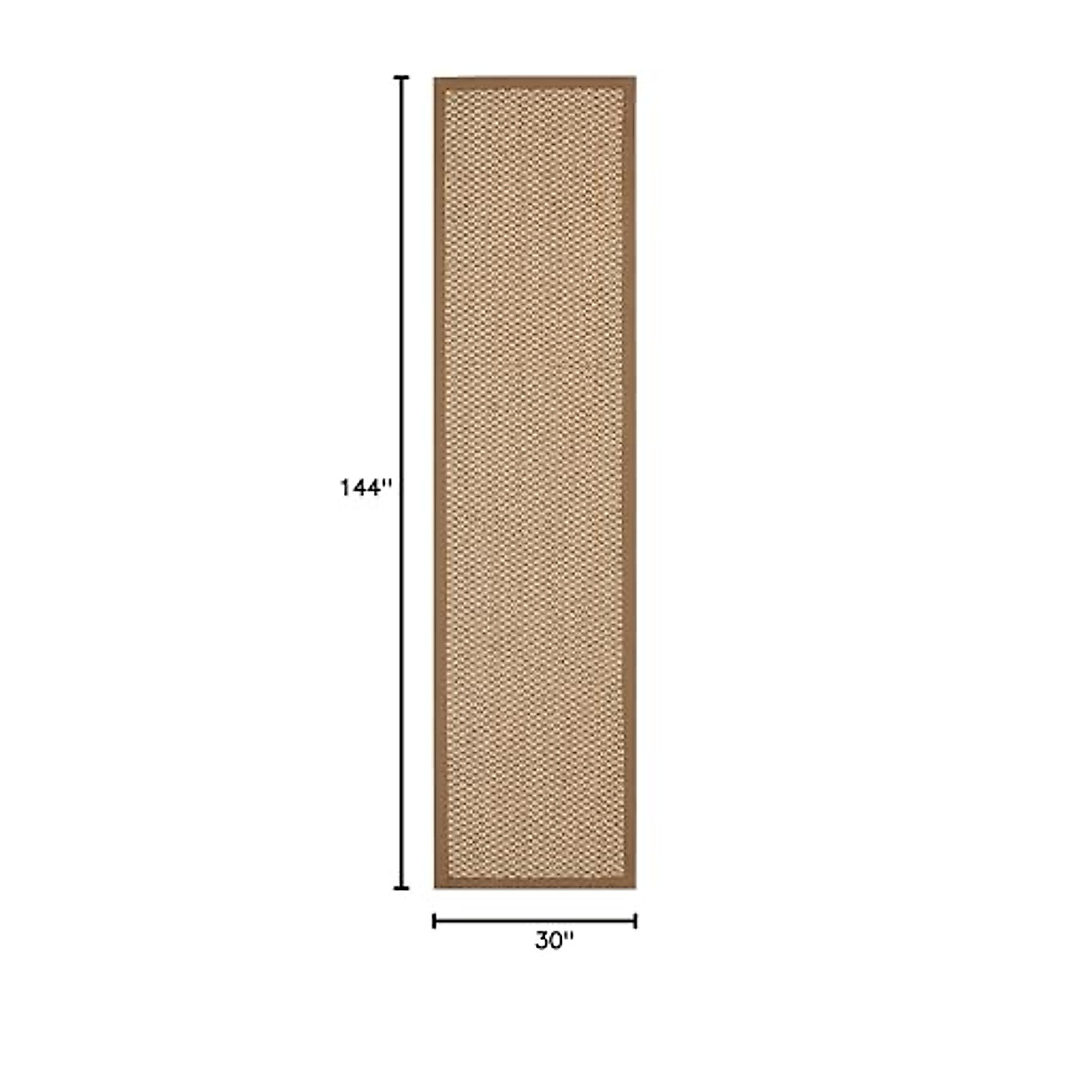 SAFAVIEH Natural Fiber Collection Runner Rug - 2'6" x 12', Natural, Sisal Design, Easy Care, Ideal for High Traffic Areas in Living Room, Bedroom (NF525B)