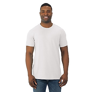 Fruit of the Loom Adult 4.7 oz. Sofspun® Jersey Crew T-Shirt L WHITE