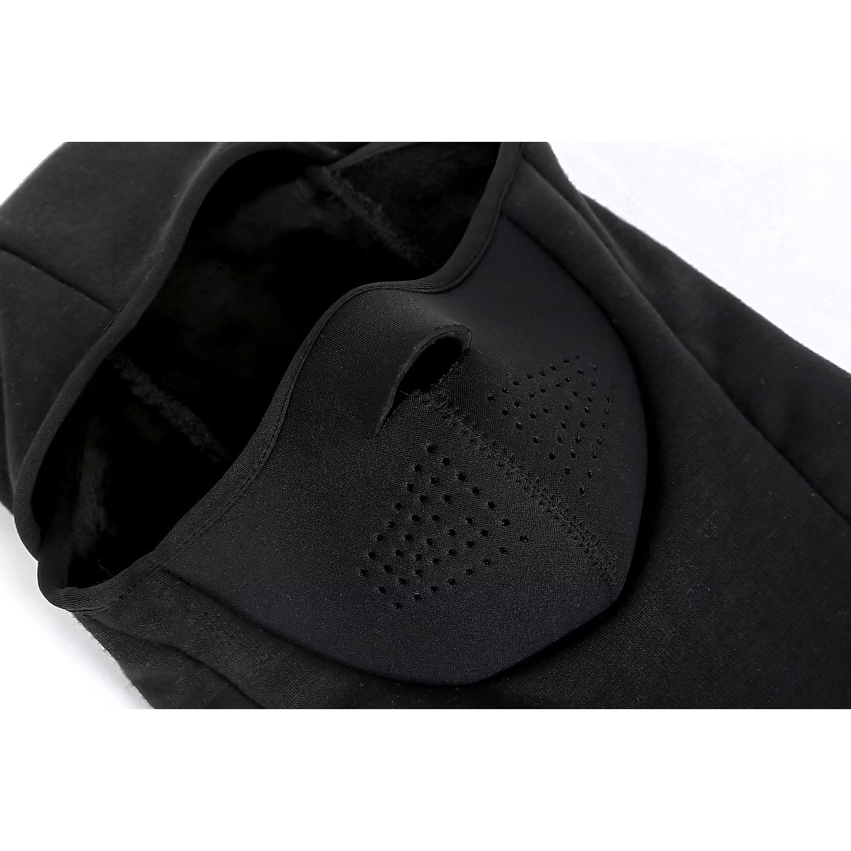 ZERDOCEAN Winter Windproof Fleece Full Face Motorcycle Ski Mask Balaclava Black