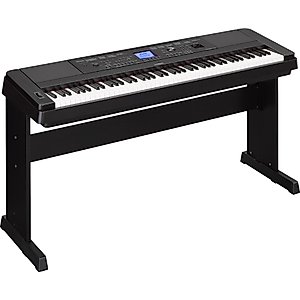 YAMAHA DGX660B 88-Key Weighted Digital Piano With Furniture Stand, Black