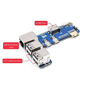 TECKEEN 4-Way Expansion Board Module for Raspberry Pi Zero Series Orange Pi BPI M2 Zero