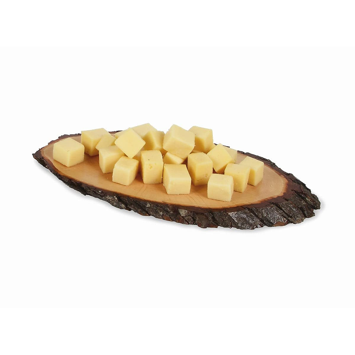 Boska Holland Cheese Board, European Ash Wood w. Polished Surface, Natural Bark, 10" x 6", Taste Collection